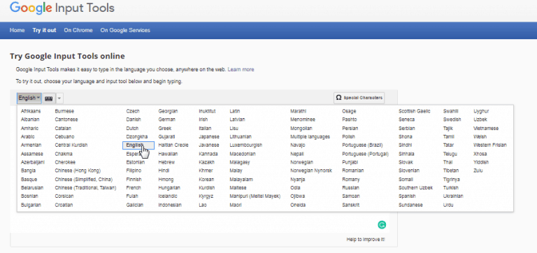 Google Input Tools - Only Free Typing Tool Supports 80+ Languages